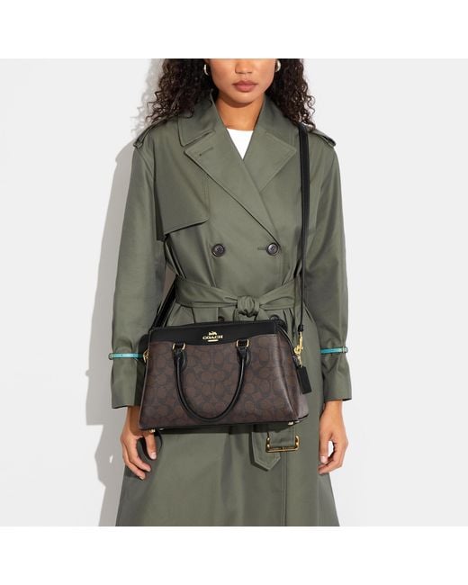 COACH Darcie Carryall In Signature Canvas in Black | Lyst