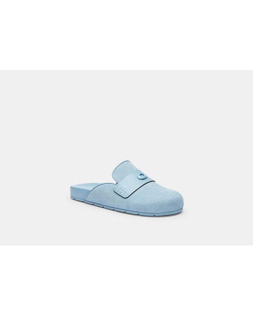 COACH Sculpted C Clog in Blue | Lyst