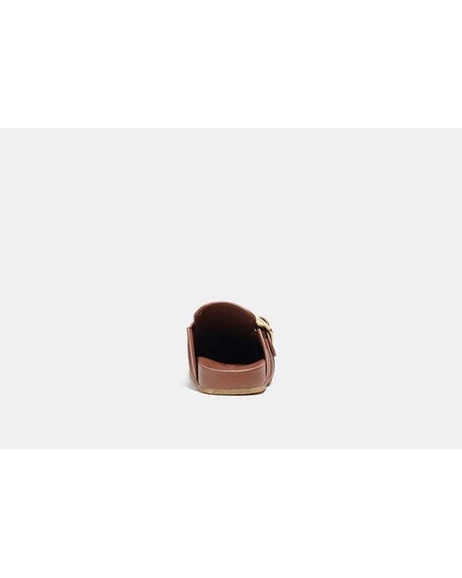 Coach Clog Sandal In Signature Canvas In Brown For Men Lyst