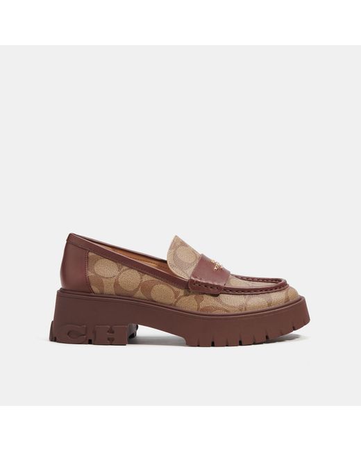Coach Outlet Ruthie Loafer In Signature Canvas in Brown | Lyst