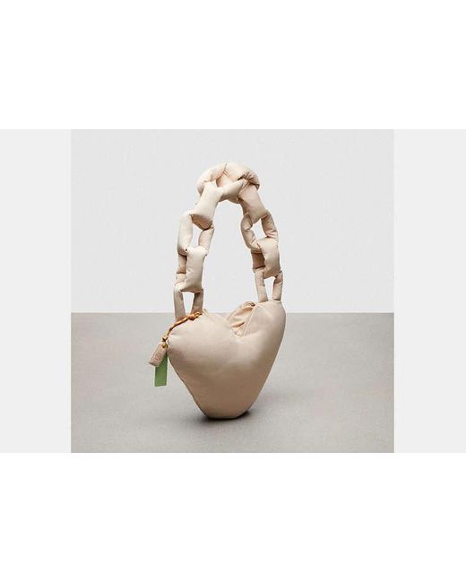 COACH Coachtopia Loop Puffy Heart Bag in Black | Lyst