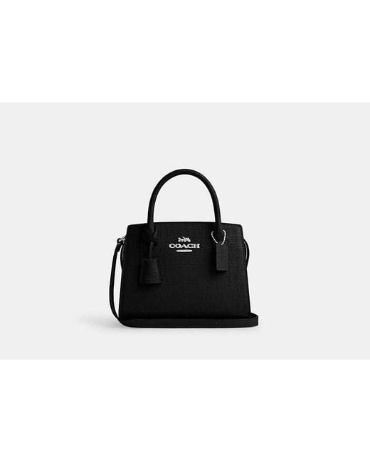 COACH Andrea Carryall Bag in Black | Lyst
