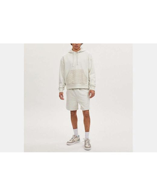 COACH Tonal Signature Hoodie in Black for Men | Lyst