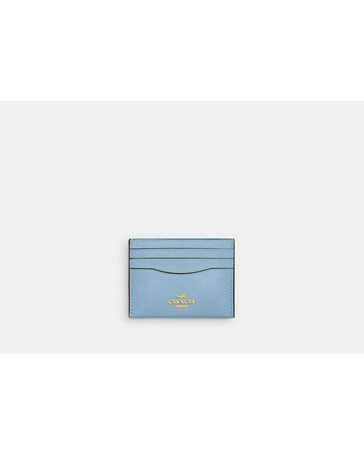 COACH Slim Id Card Case in Blue | Lyst