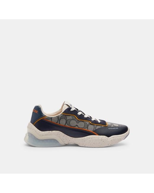 Coach Outlet Citysole Runner In Signature Jacquard in Blue for Men | Lyst