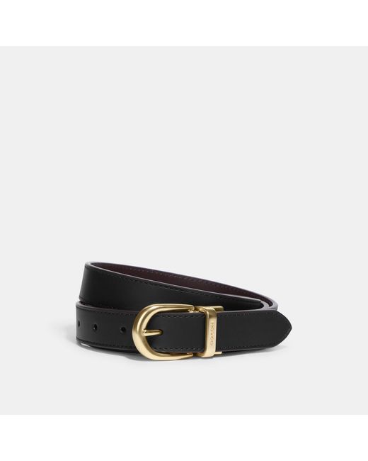 COACH Classic Buckle Cut To Size Reversible Belt, 25 Mm in Black | Lyst