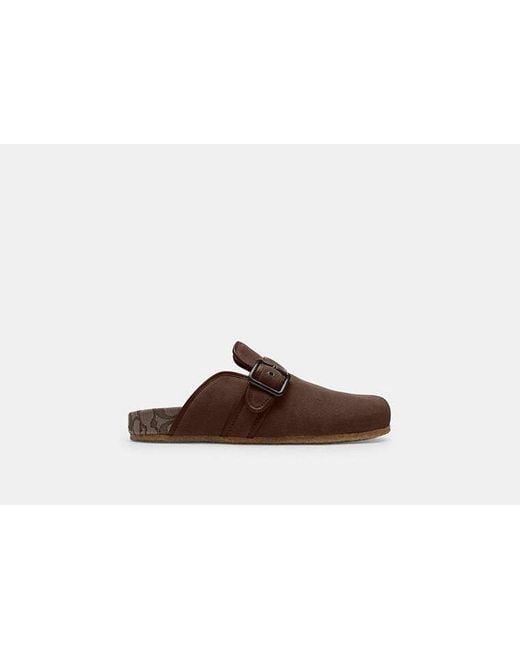 COACH Benjamin Clog in Brown for Men | Lyst