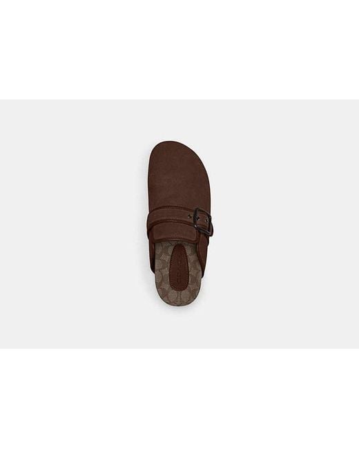 COACH Benjamin Clog in Brown for Men | Lyst