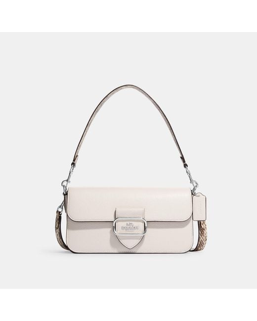 COACH Morgan Shoulder Bag in Natural | Lyst