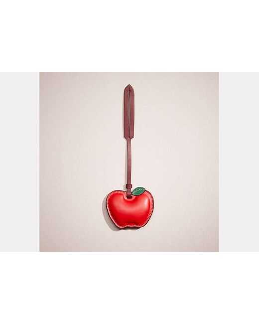 COACH Remade Puffy Apple Bag Charm in Black | Lyst