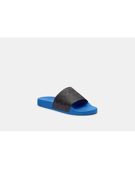 COACH Slide in Blue for Men | Lyst
