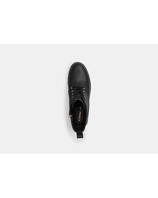 COACH Lyra Bootie In Signature Canvas in Black | Lyst