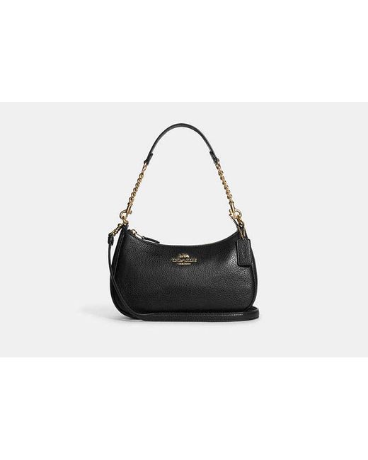 COACH Teri Shoulder Bag in Black | Lyst UK