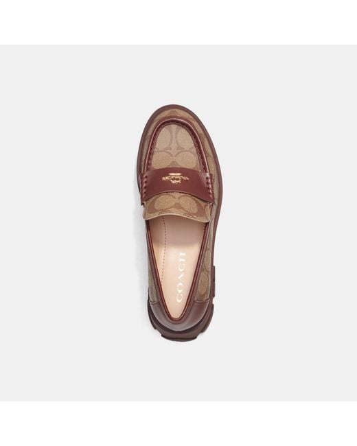 Coach Outlet Ruthie Loafer In Signature Canvas in Brown | Lyst