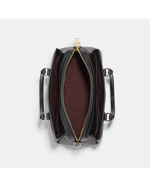 COACH Darcie Carryall In Signature Canvas in Black | Lyst