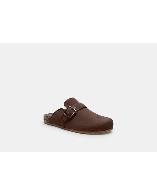 COACH Benjamin Clog in Brown for Men | Lyst