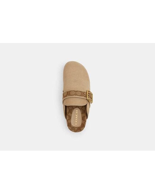 COACH Ashton Clog In Signature Jacquard in Black | Lyst