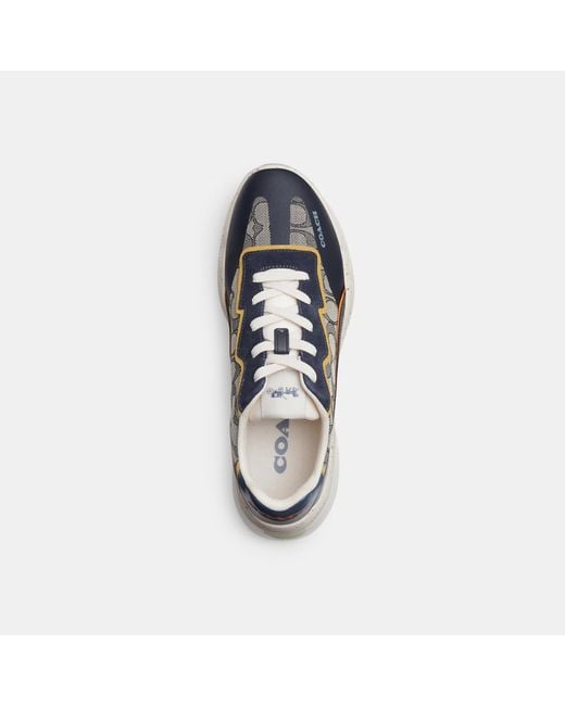 Coach Outlet Citysole Runner In Signature Jacquard in Blue for Men | Lyst