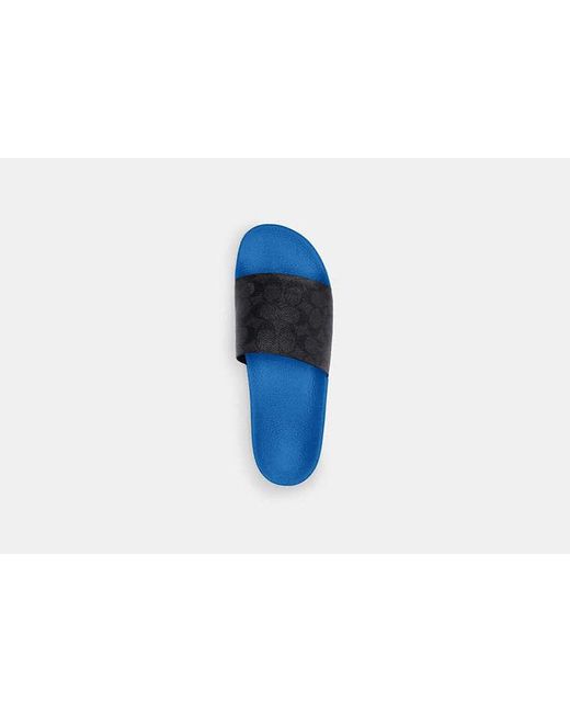 COACH Slide in Blue for Men | Lyst