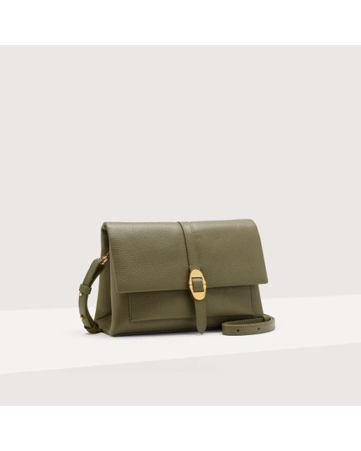 Coccinelle Grained Leather Shoulder Bag Dorian Small in Green | Lyst