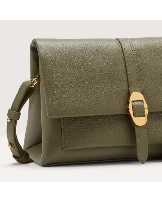 Coccinelle Grained Leather Shoulder Bag Dorian Small in Green | Lyst
