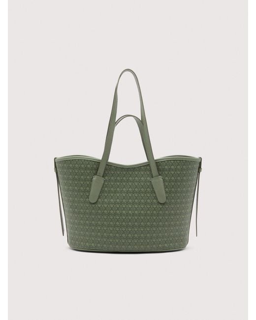 Coccinelle Monogram Coated Canvas And Grained Leather Tote Bag Never ...