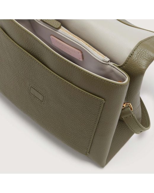 Coccinelle Grained Leather Shoulder Bag Dorian Small in Green | Lyst