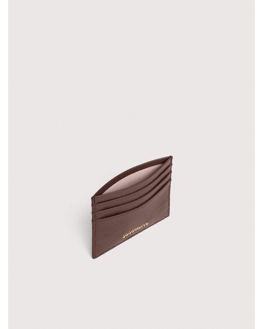 Coccinelle Grainy Leather Card Holder Metallic Small | Lyst UK