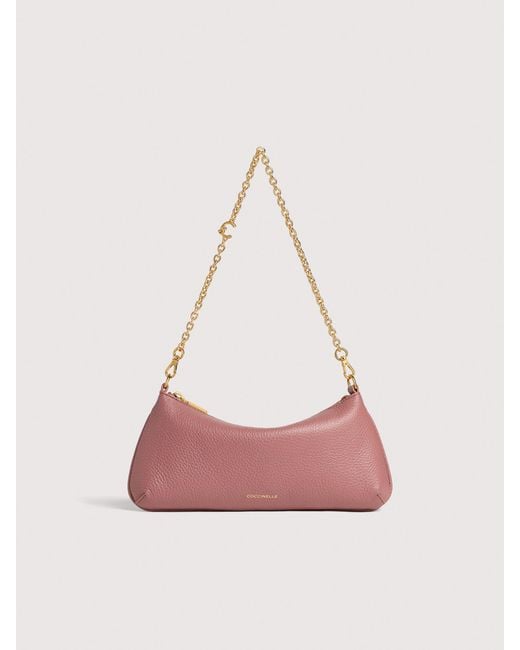 Coccinelle Grained Leather Minibag C-Me Chain Mini in Pink | Lyst UK