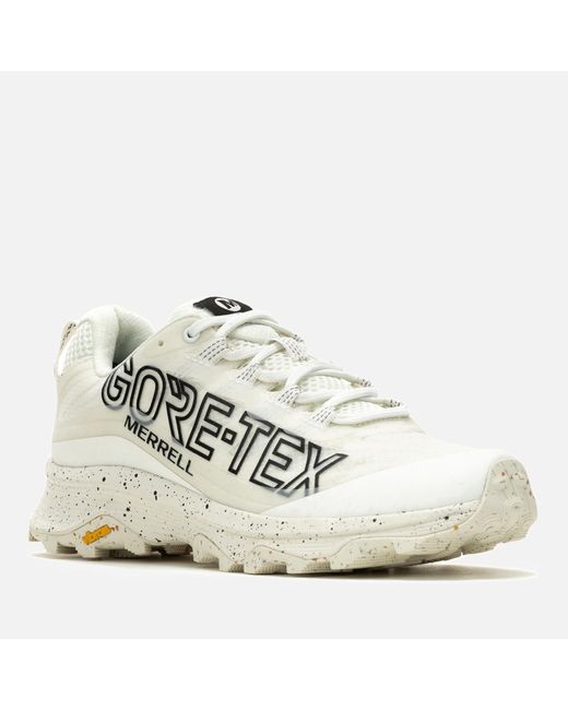 Merrell Moab Speed Gore-Tex Trainers in White for Men | Lyst