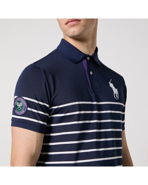 Polo Ralph Lauren x Wimbledon Ball Boy Jersey Polo Shirt in Blue for Men | Lyst
