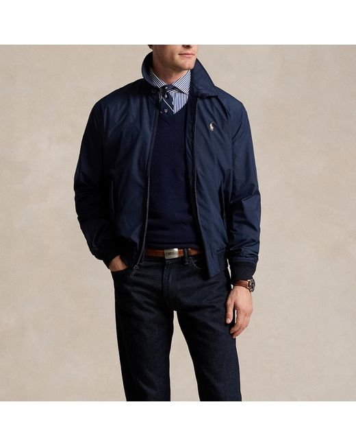 Polo Ralph Lauren Shell Windbreaker Jacket in Blue for Men | Lyst