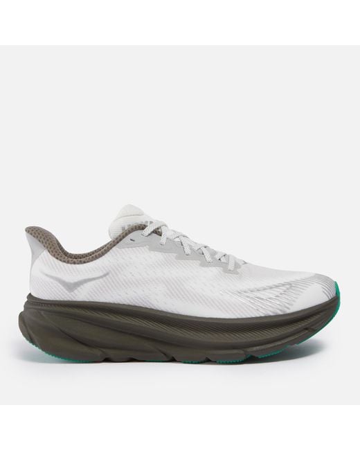 Hoka One One Clifton 9 Mesh Gore-Tex Trainers in White for Men | Lyst