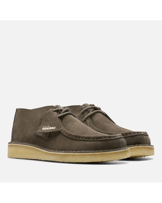 Clarks Desert Nomad Suede Shoes in Brown for Men | Lyst