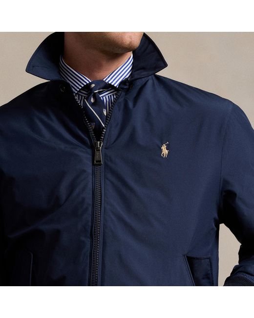 Polo Ralph Lauren Shell Windbreaker Jacket in Blue for Men | Lyst