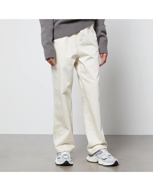 AMI x Coggles Alex Cotton-Canvas Trousers in White | Lyst