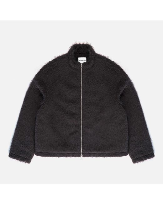 MKI Miyuki-Zoku Faux Fur Track Jacket in Black for Men | Lyst