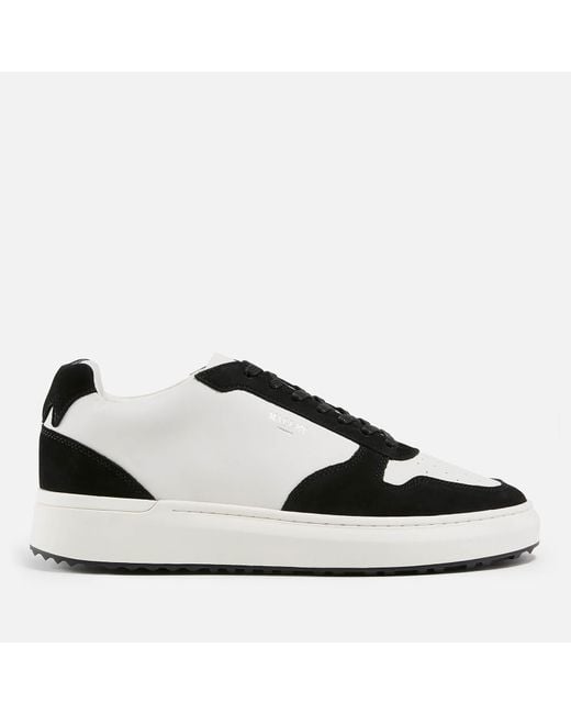 Mallet London Mallet Hoxton 2.0 Leather And Suede Trainers in Black for ...