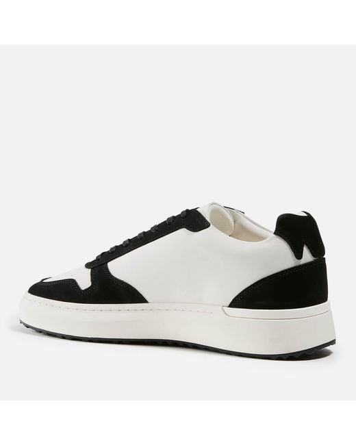 Mallet London Mallet Hoxton 2.0 Leather And Suede Trainers in Black for ...