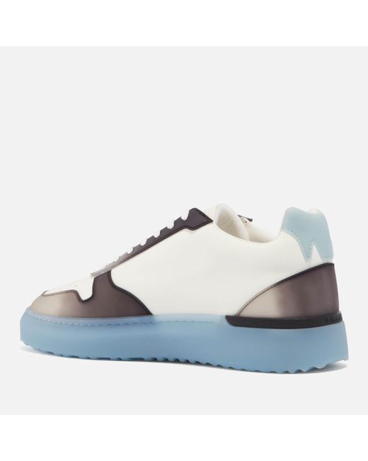Mallet London Mallet Hoxton 2.0 Leather Trainers in Blue for Men | Lyst