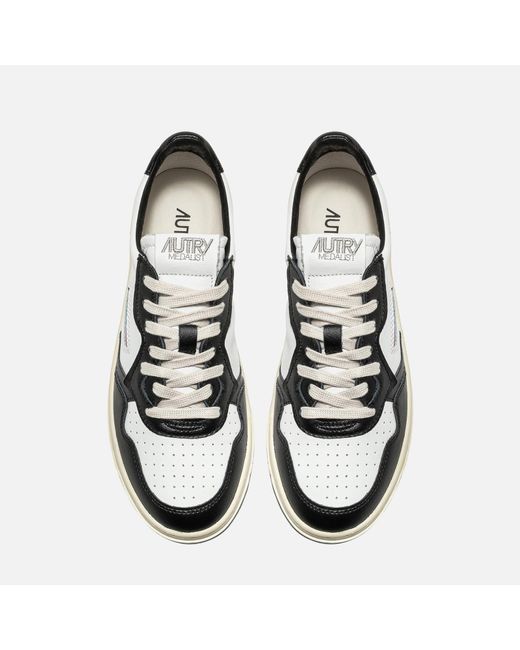 Autry Medalist Leather Court Trainers in Black for Men | Lyst