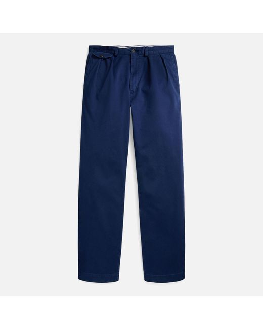Polo Ralph Lauren Whitman Cotton-Twill Pleated Chinos in Blue for Men ...