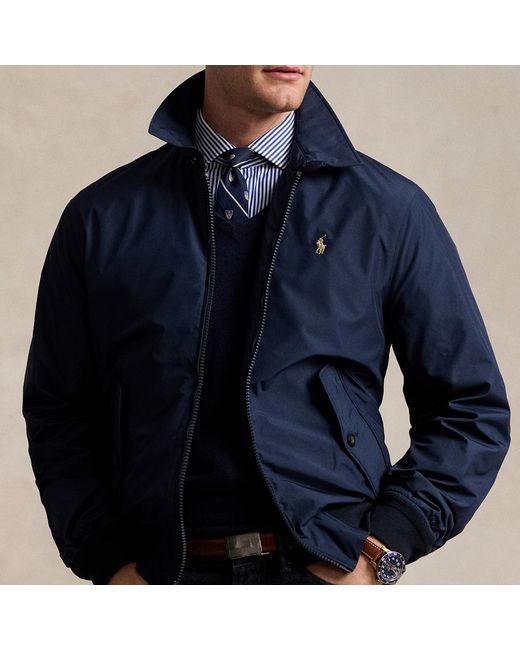 Polo Ralph Lauren Shell Windbreaker Jacket in Blue for Men | Lyst