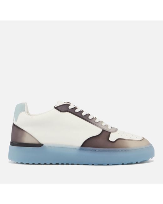 Mallet London Mallet Hoxton 2.0 Leather Trainers in Blue for Men | Lyst