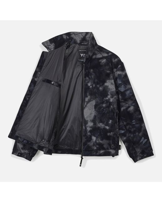 Y-3 Allover Print Shell Liner Jacket in Black for Men | Lyst