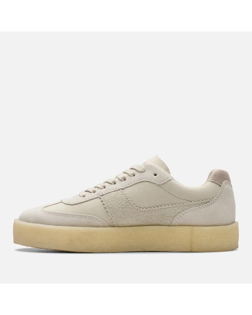 Clarks Tor 80 Nubuck Suede Trainers in Natural | Lyst