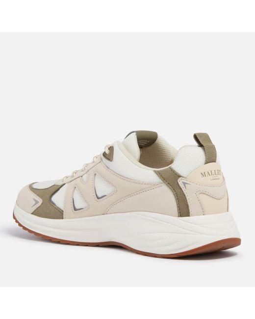 Mallet London Mallet Angel Mesh, Suede And Leather Trainers in White ...
