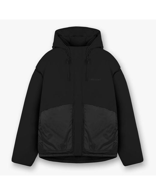 Represent Layered Nylon-Blend Hooded Puffer Jacket in Black for Men | Lyst