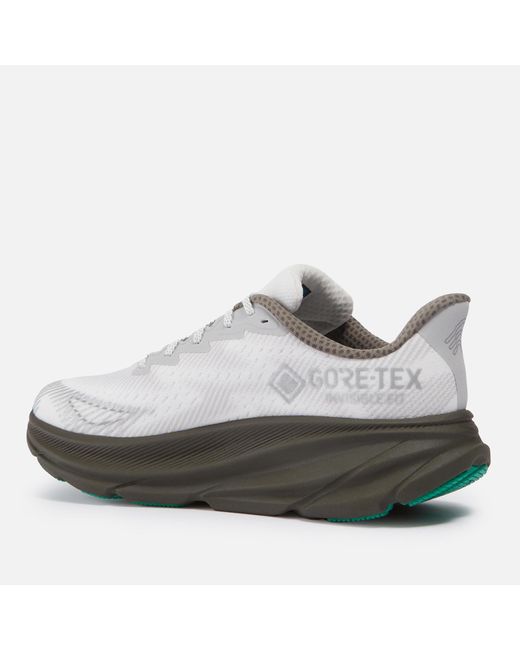 Hoka One One Clifton 9 Mesh Gore-Tex Trainers in White for Men | Lyst