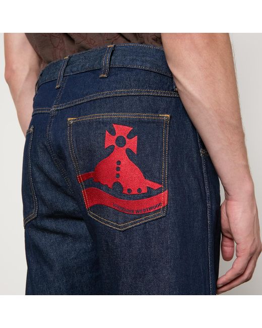 Vivienne Westwood Ranch Denim Wide-Leg Jeans in Blue for Men | Lyst